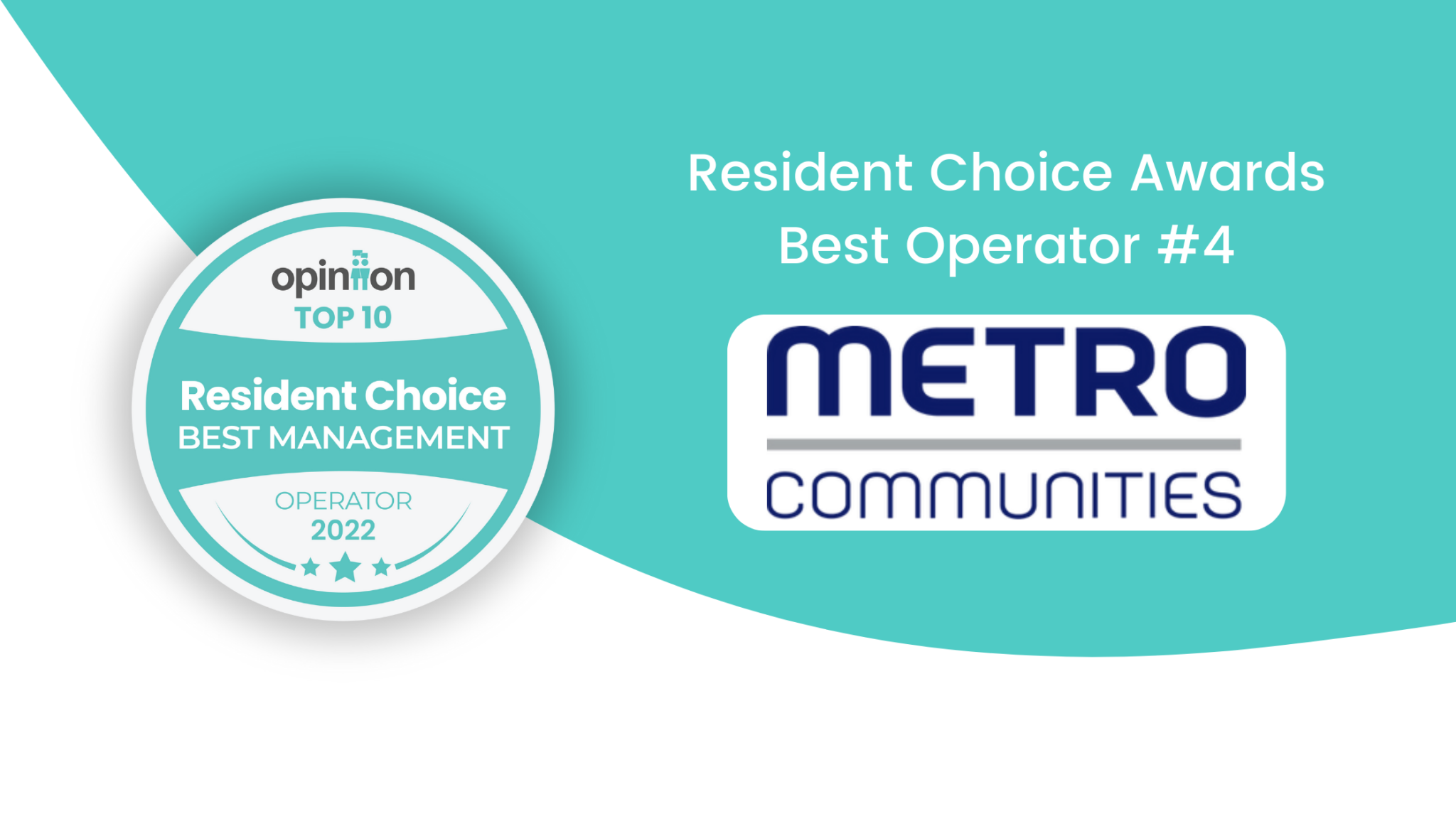 Resident Choice Awards - Best Operator #4 Metro Communities - Opiniion