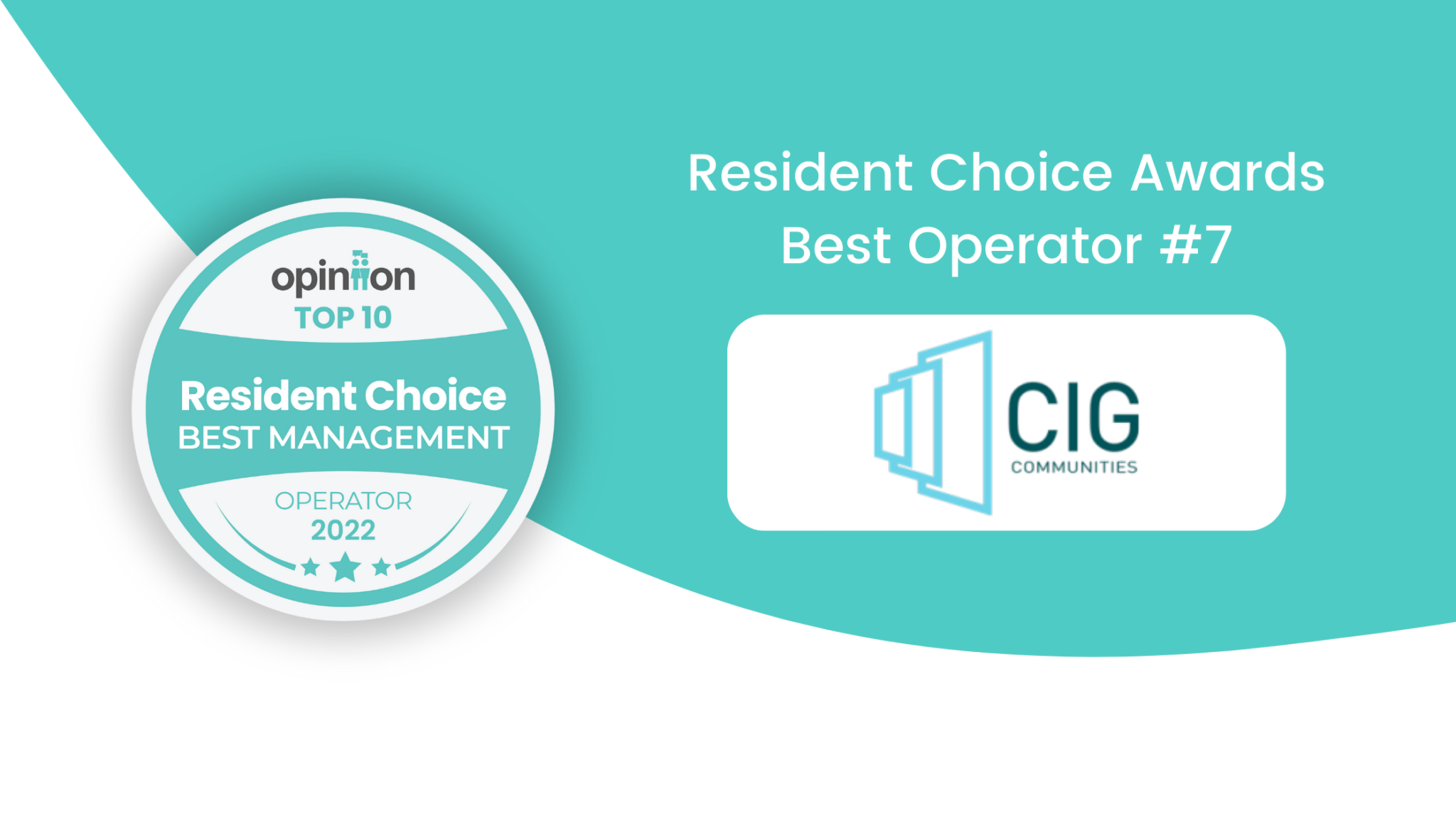 Resident Choice Awards - Best Operator #7 CIG Communities - Opiniion